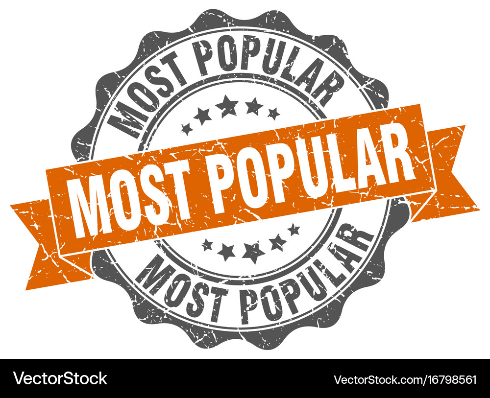 Most popular stamp sign seal Royalty Free Vector Image