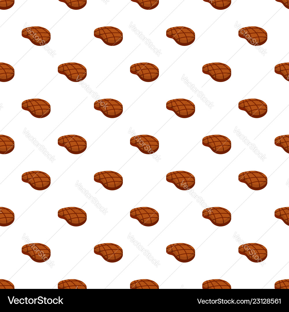 Raw steak pattern seamless Royalty Free Vector Image