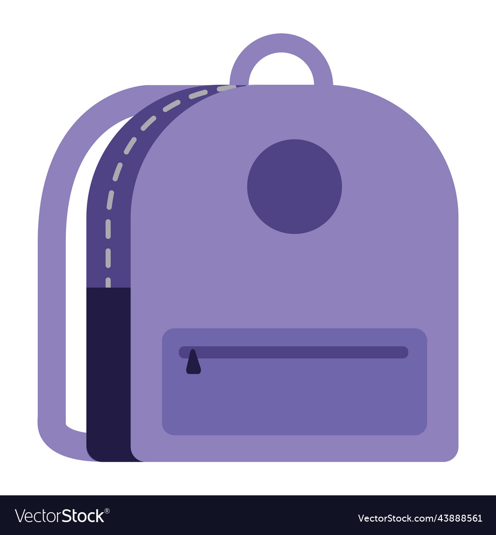 School backpack icon Royalty Free Vector Image