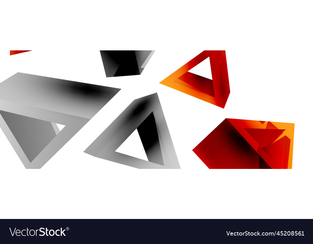 Triangle abstract background 3d basic Royalty Free Vector