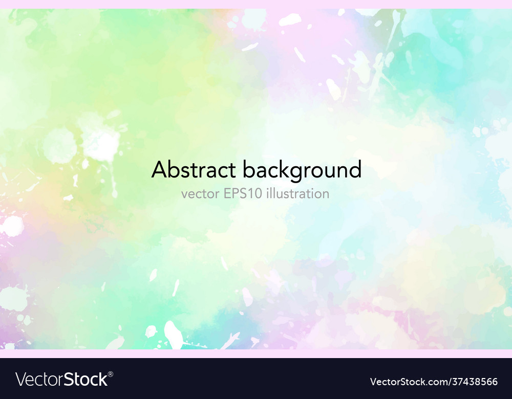 Abstract colorful watercolor texture hand drawing Vector Image