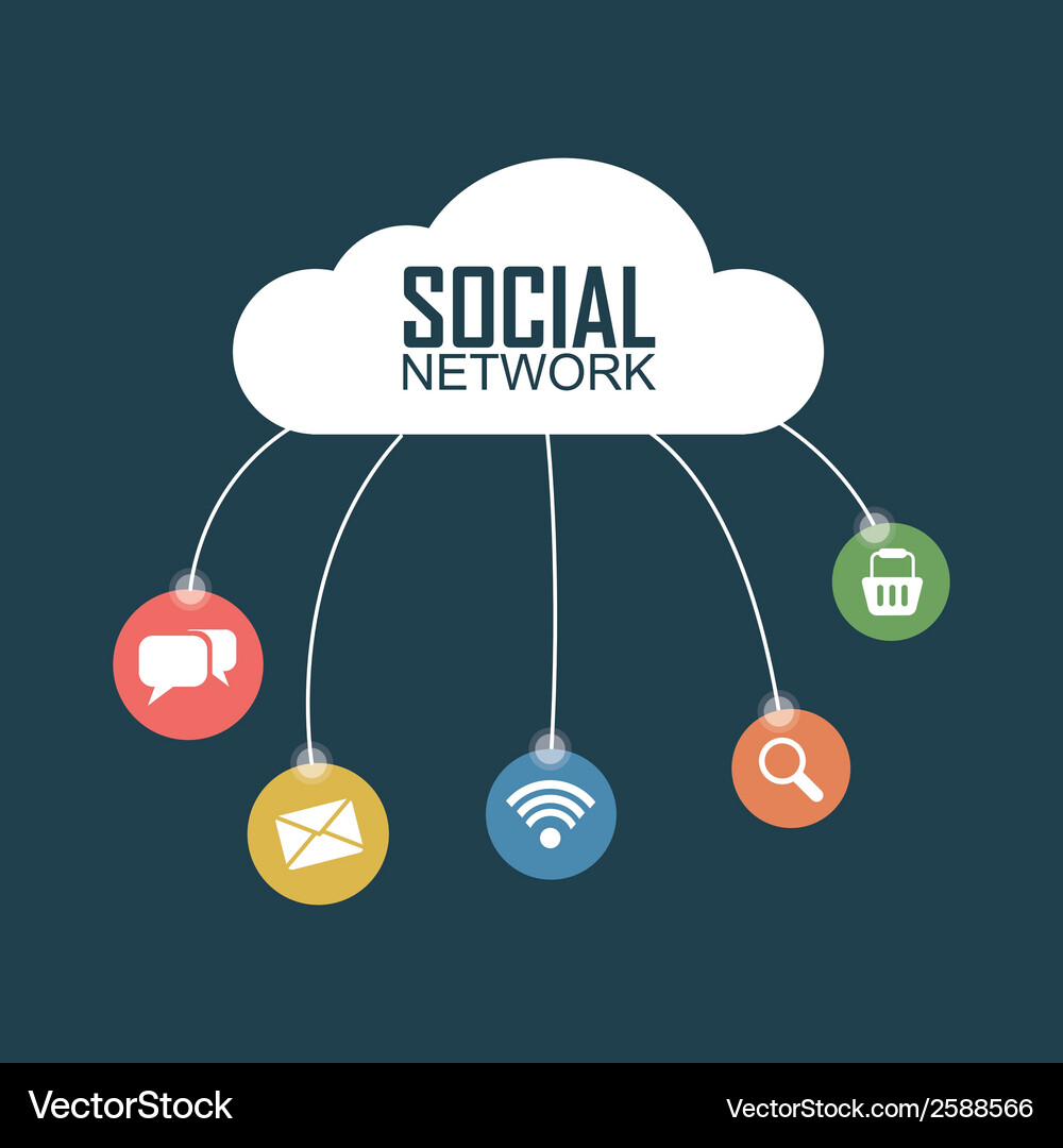 Abstract social media background with some special