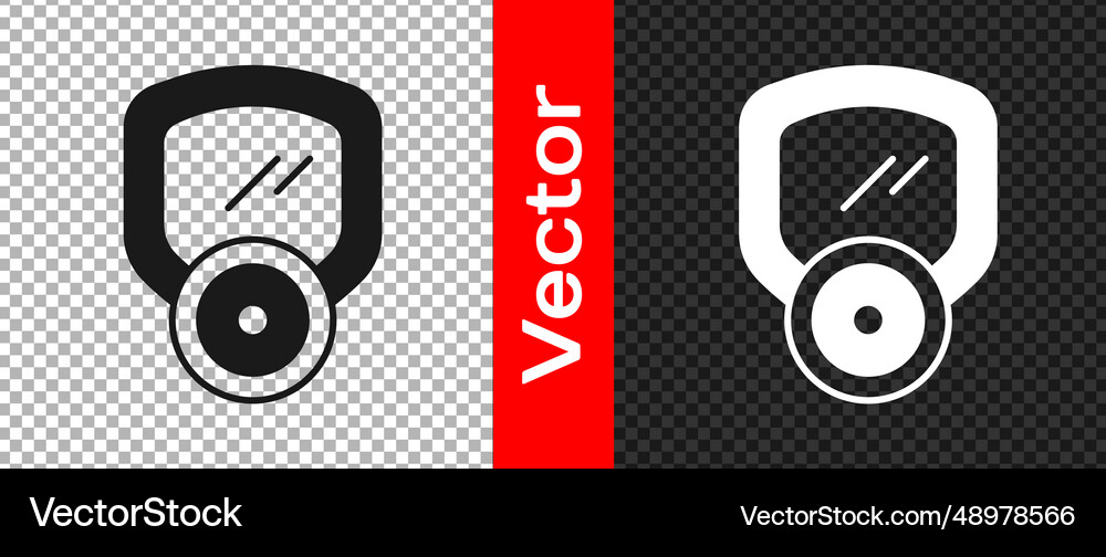 Black gas mask icon isolated on transparent Vector Image