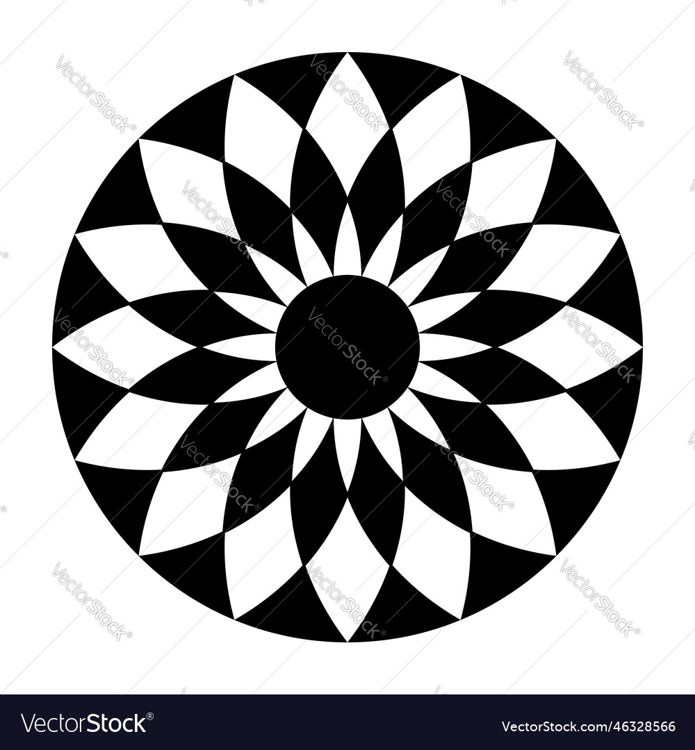 Radial circle pattern Royalty Free Vector Image
