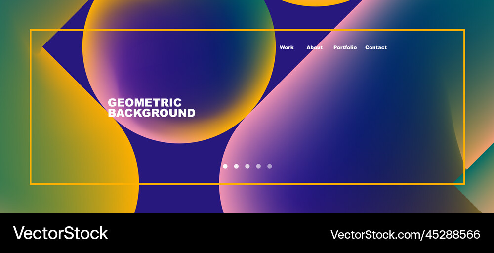 Round shapes and circles with liquid gradients Vector Image