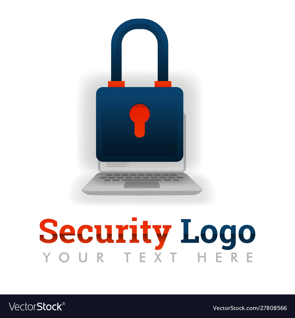 Security logo template for secure window Vector Image