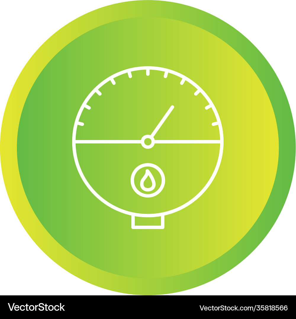 Unique tankless water heater line icon Royalty Free Vector