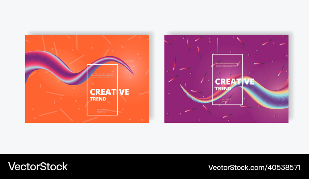 Creative design abstract flow shape and liquid Vector Image