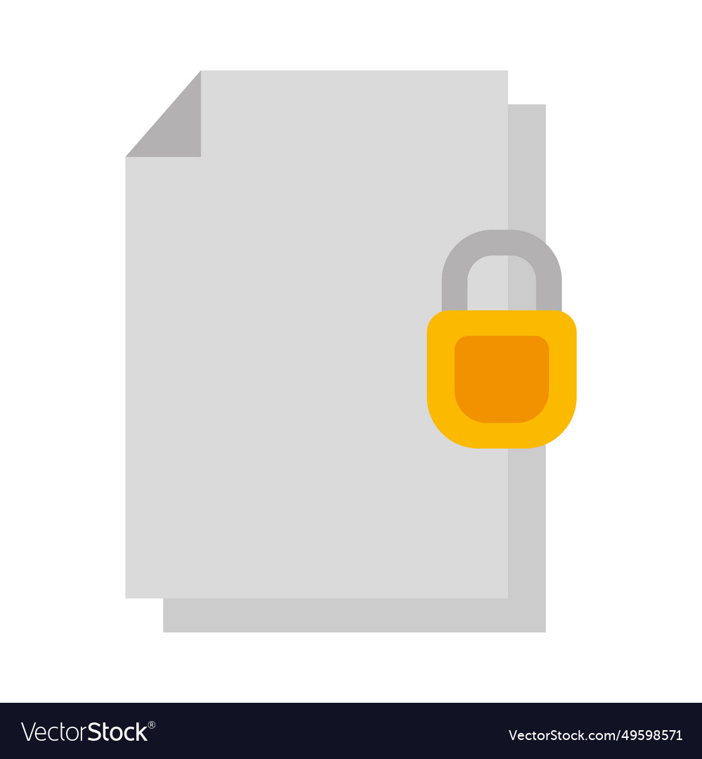 Data security with file Royalty Free Vector Image