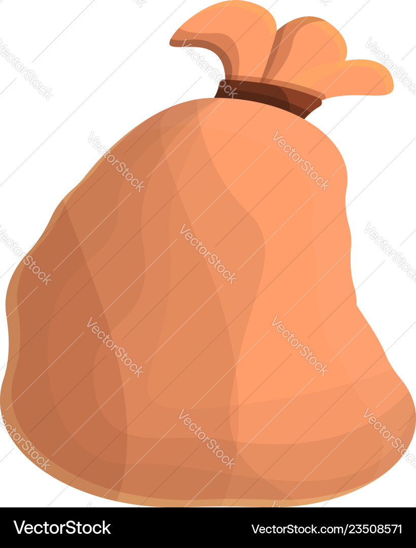 Farm sack icon cartoon style Royalty Free Vector Image