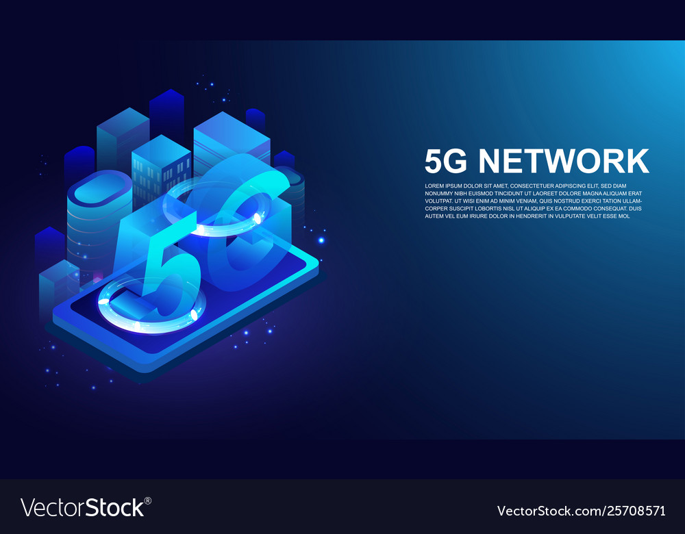 Isometric 5g network wireless systems Royalty Free Vector Isometric 5g network wireless systems Royalty Free Vector