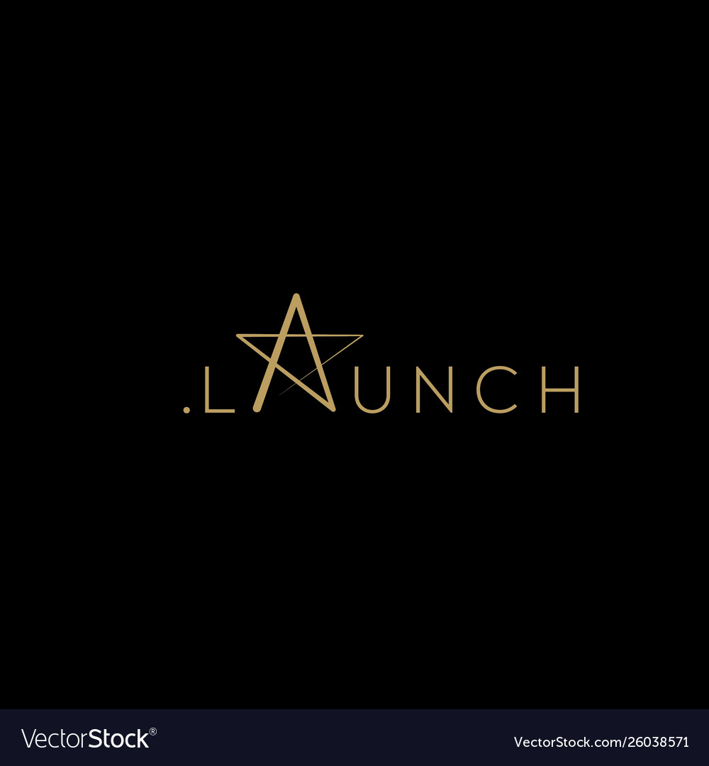 Launch logo Royalty Free Vector Image - VectorStock