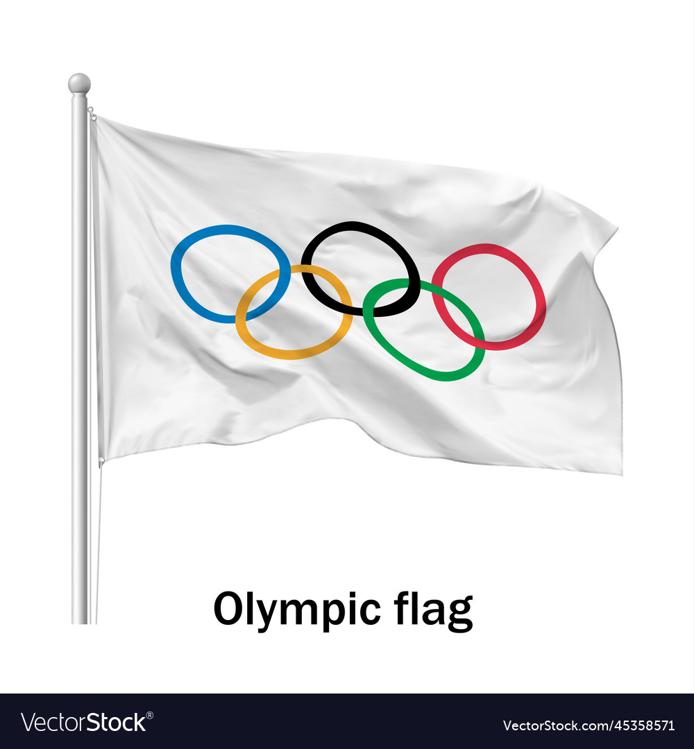 Olympic flag Royalty Free Vector Image - VectorStock