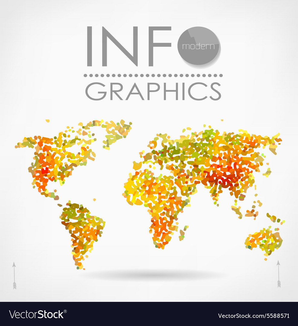 World map background Royalty Free Vector Image