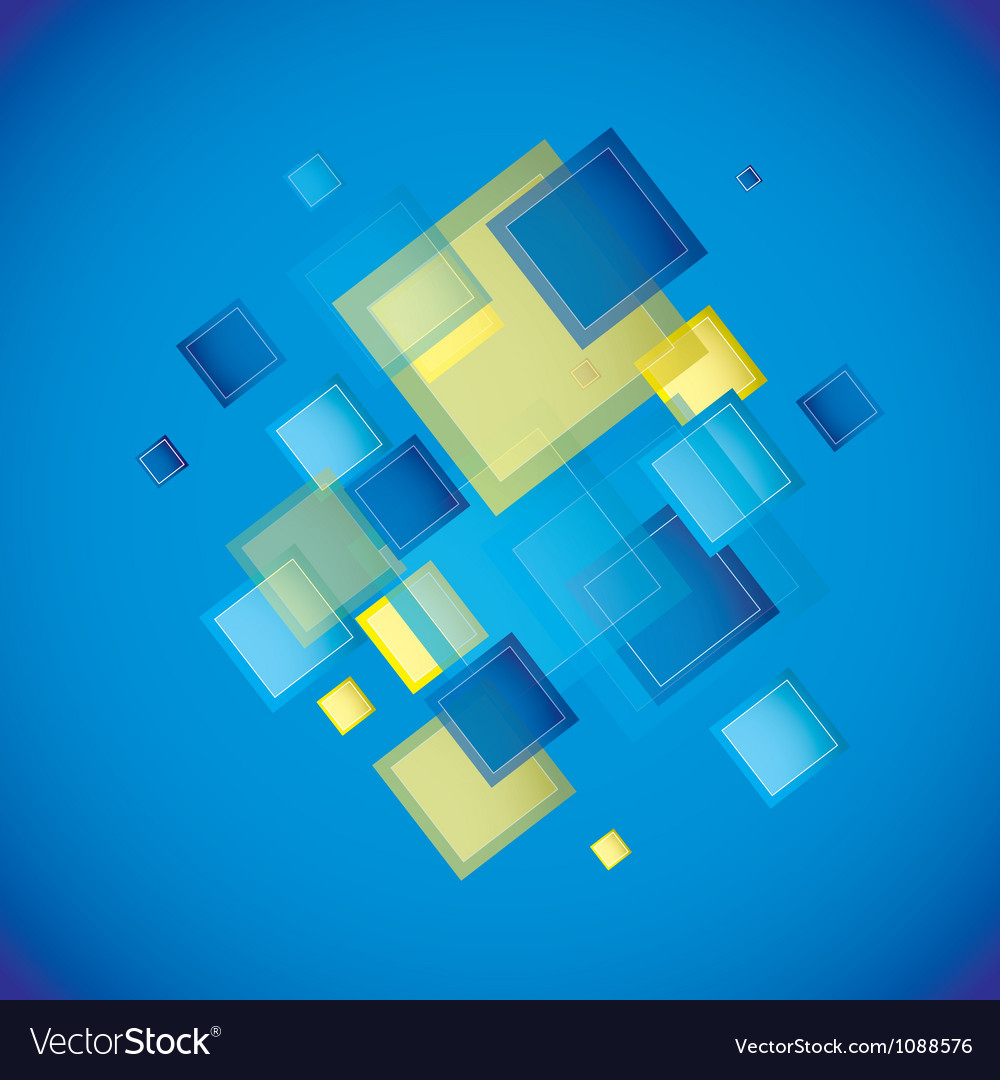 Blue square Royalty Free Vector Image - VectorStock