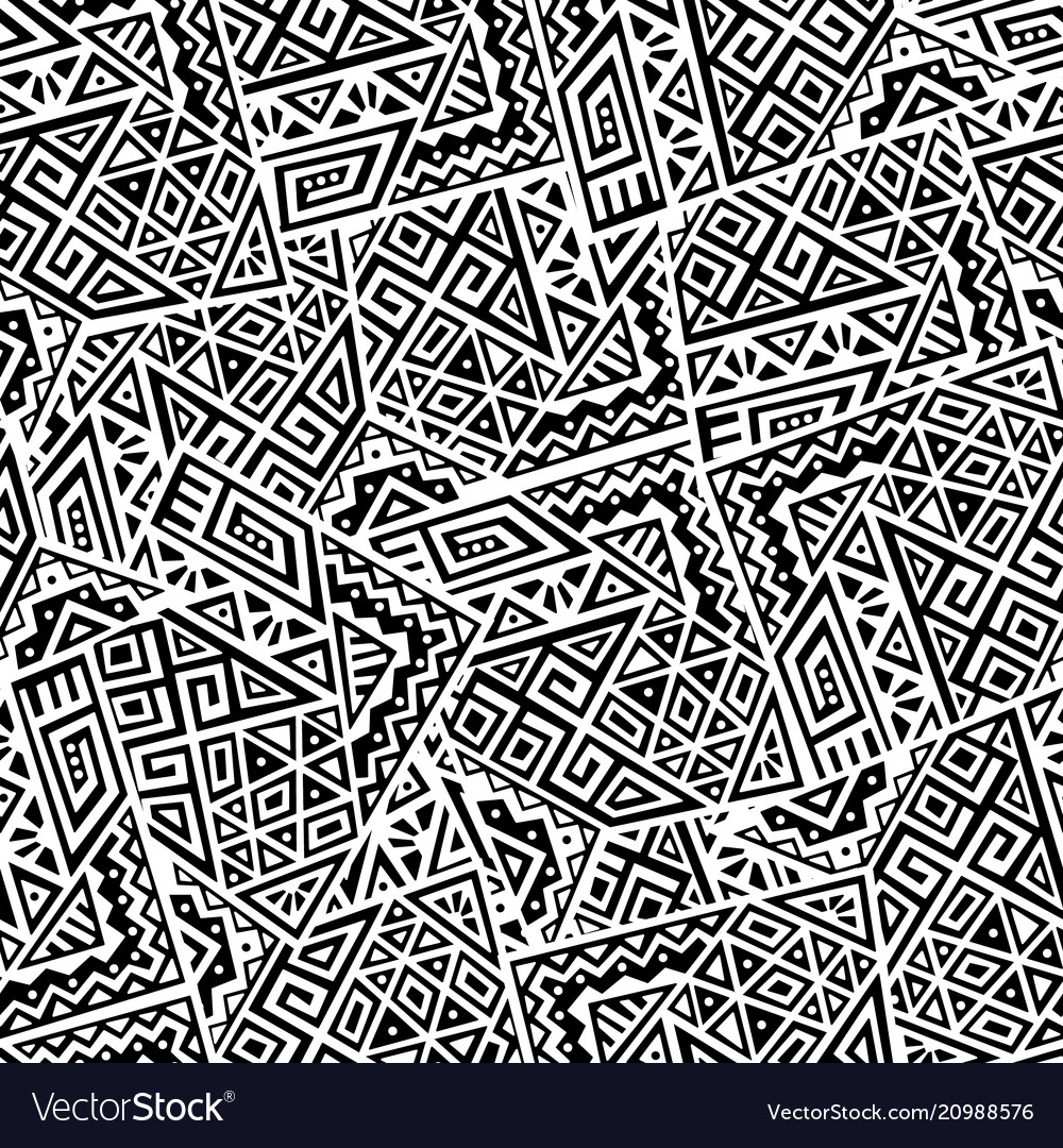 Creative seamless pattern Royalty Free Vector Image