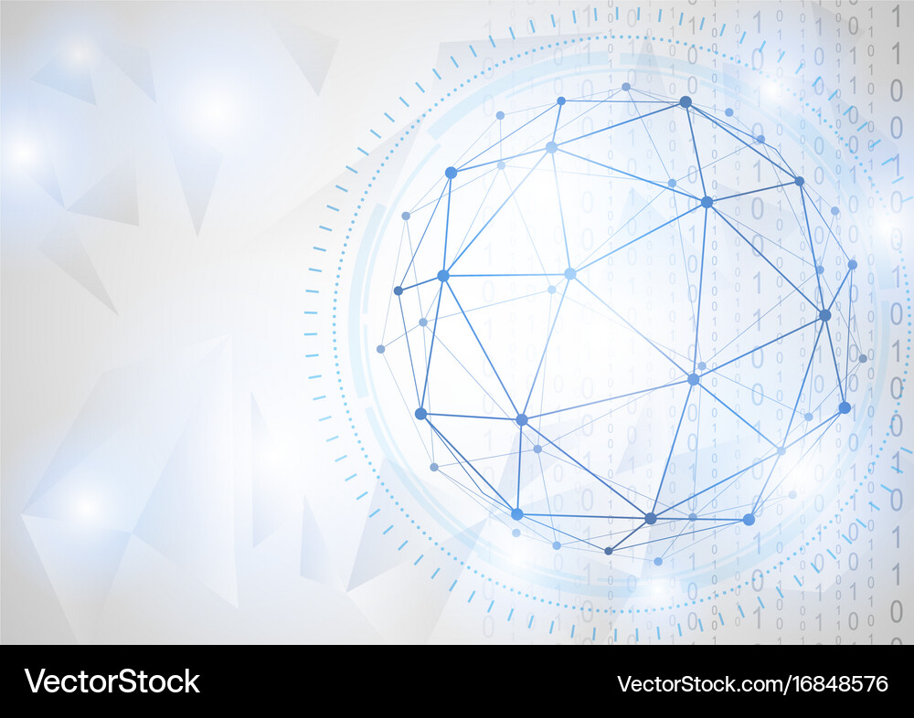 Future technology concept of global business Vector Image
