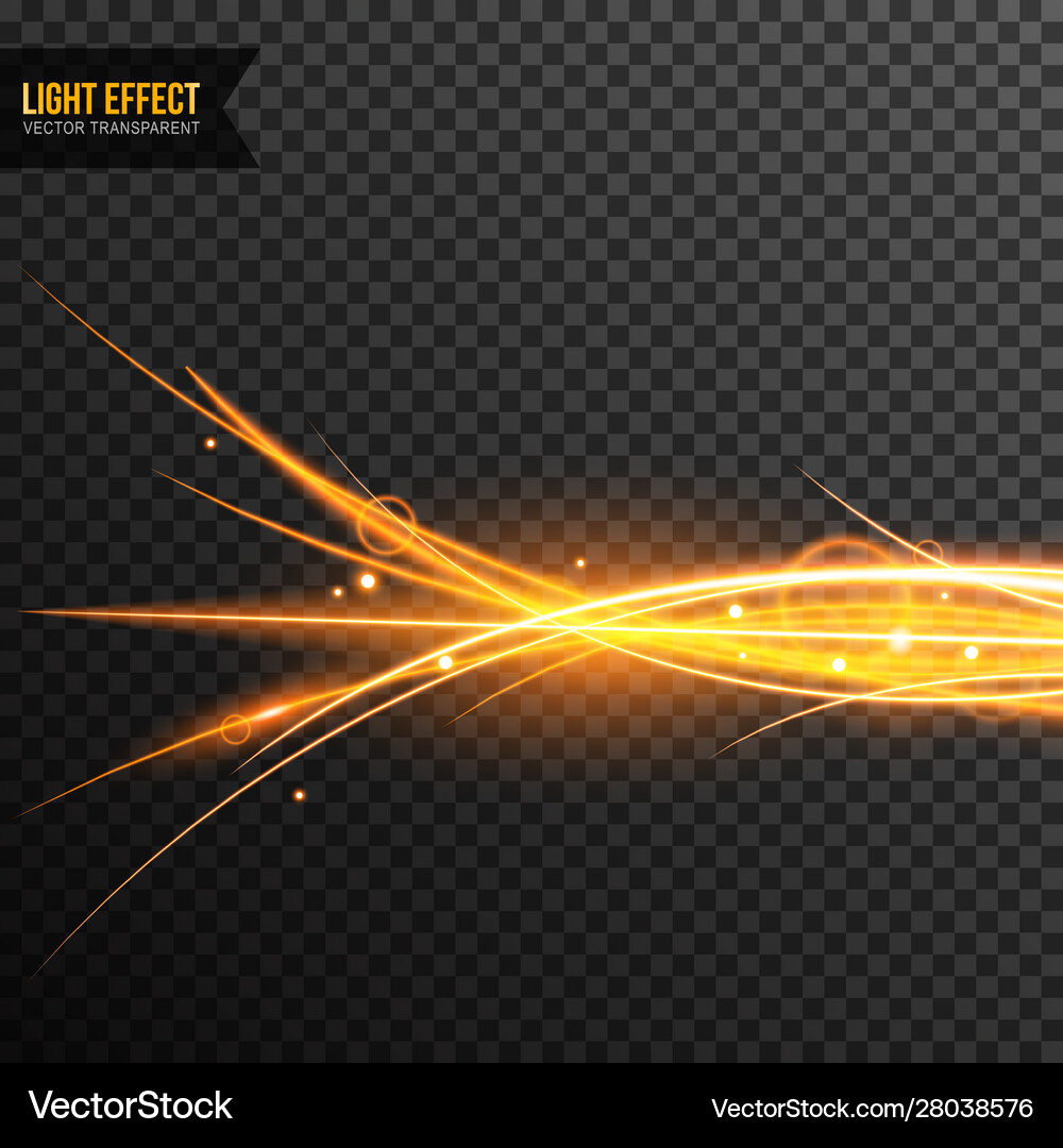 Light effect transparent with line swirl and Vector Image