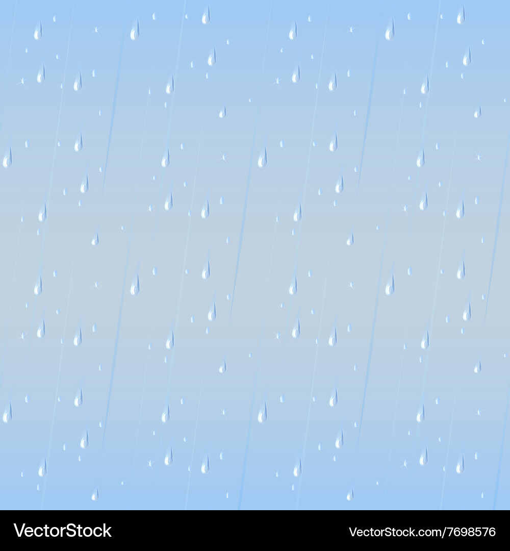 Rain drops seamless background Royalty Free Vector Image