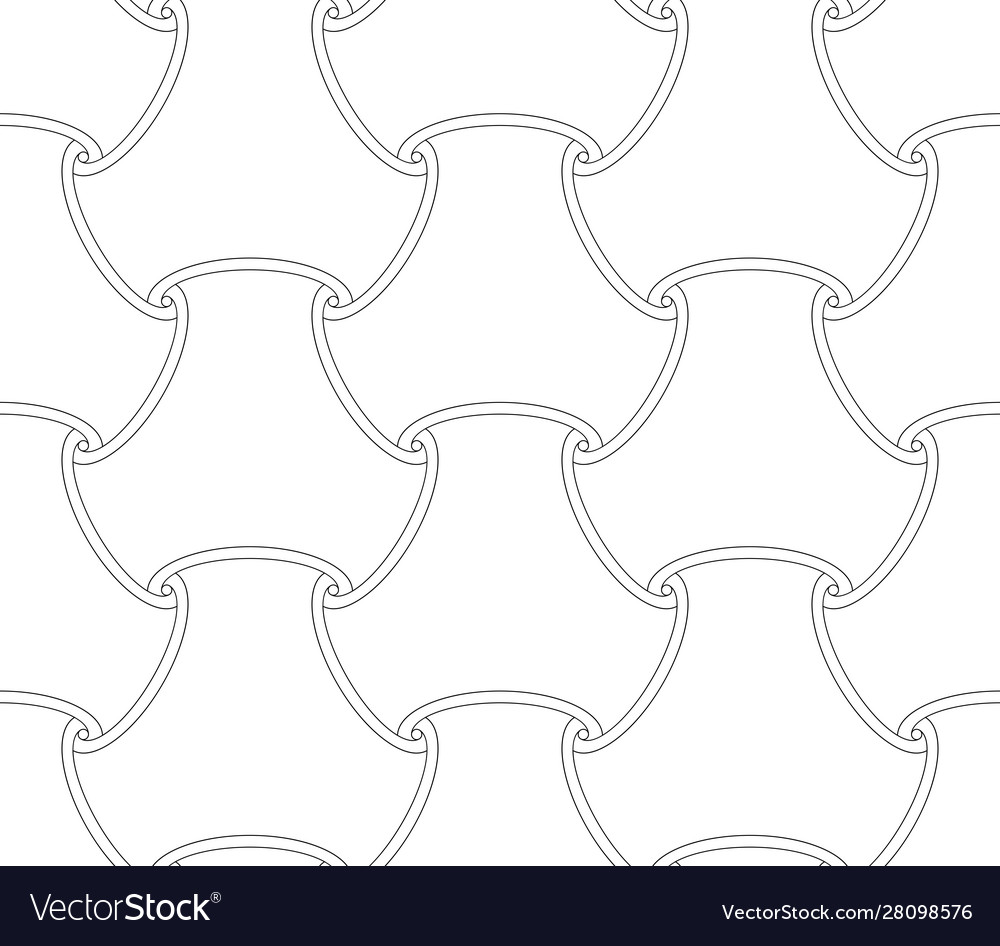 Seamless outline second element pattern background