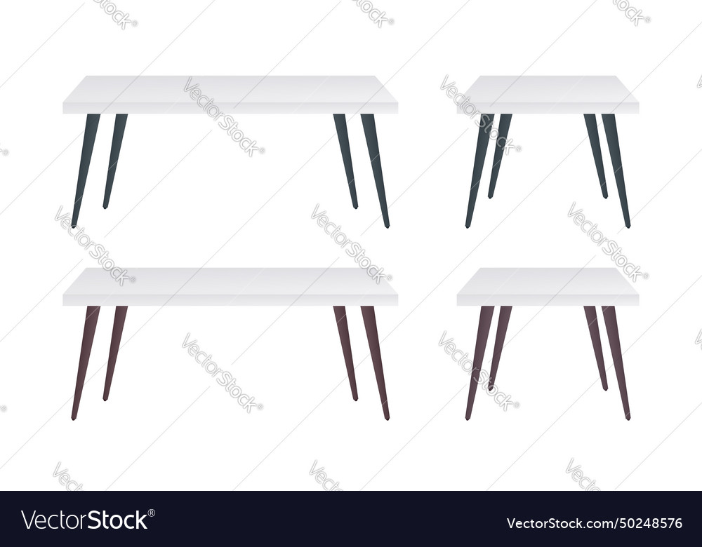 White table platform stand Royalty Free Vector Image