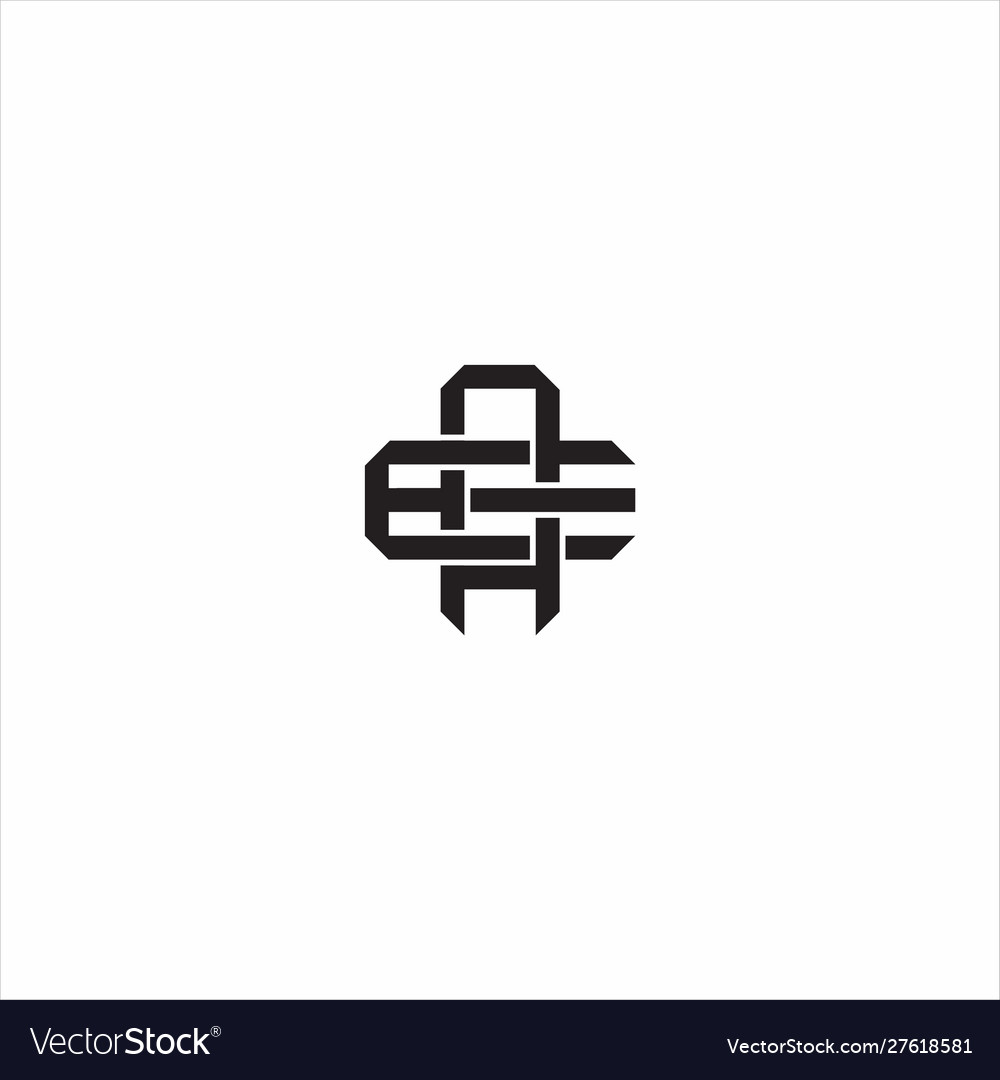 Ae initial letter overlapping interlock logo Vector Image