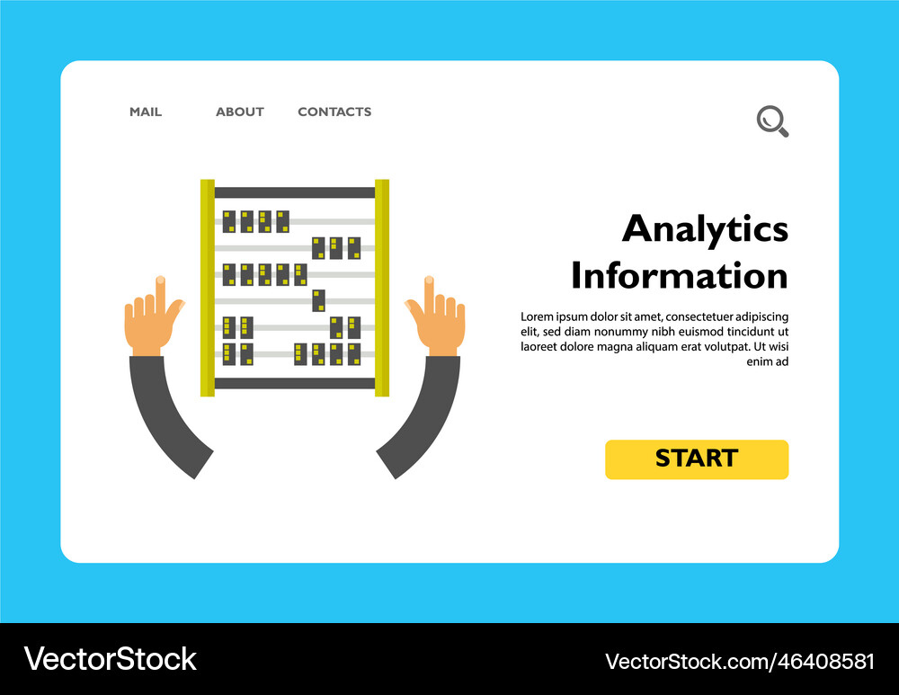 Analytics information icon Royalty Free Vector Image
