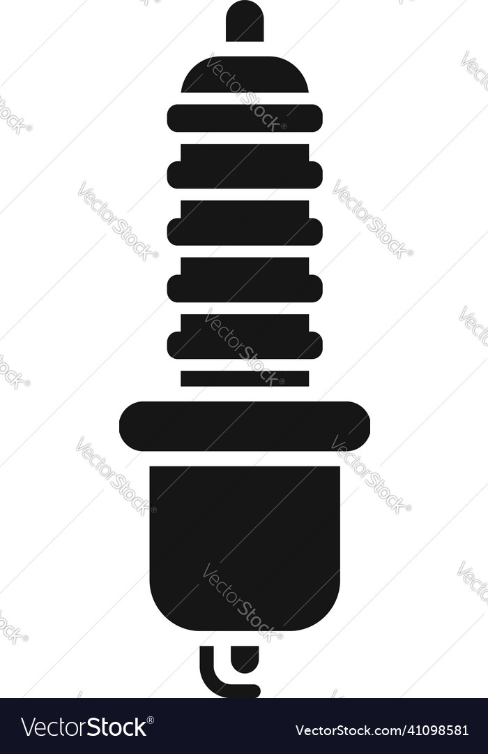 Car sparkplug icon simple engine plug Royalty Free Vector