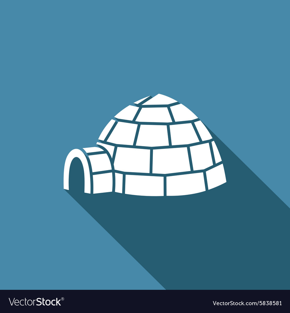 Igloo icon Royalty Free Vector Image - VectorStock