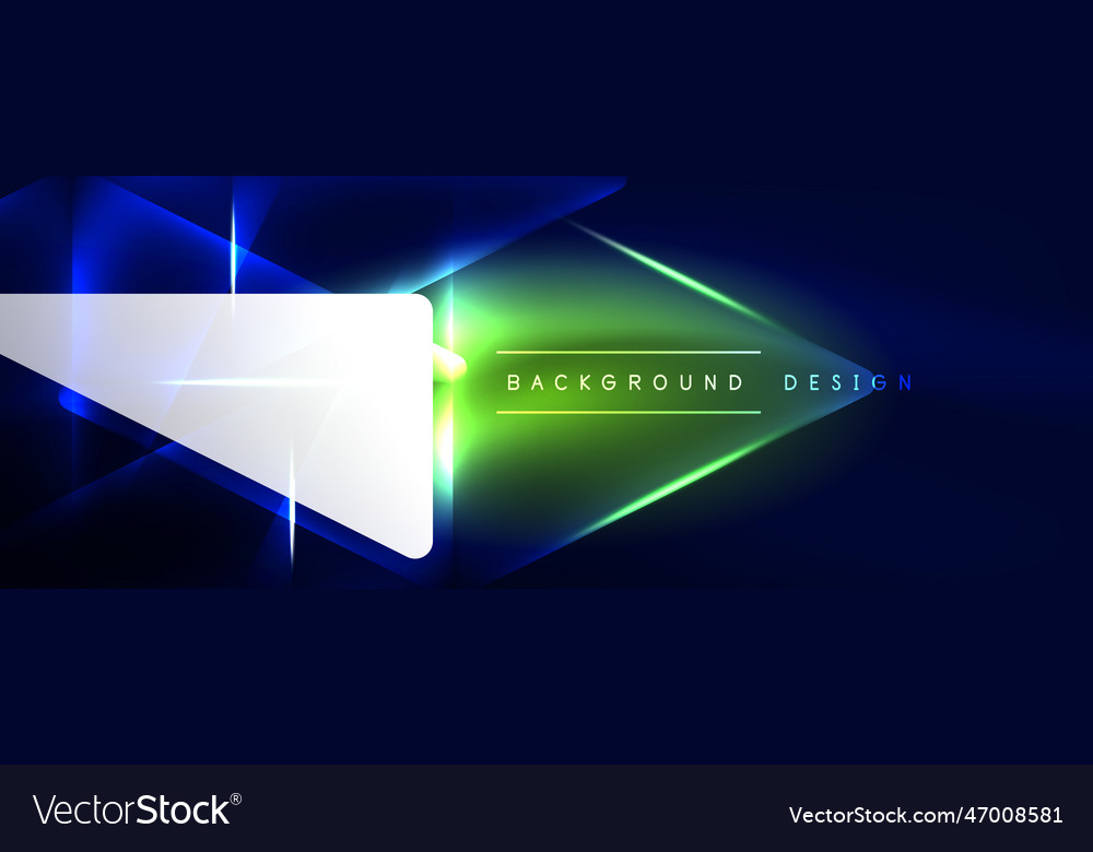 Neon lights hacking geometric background virtual Vector Image