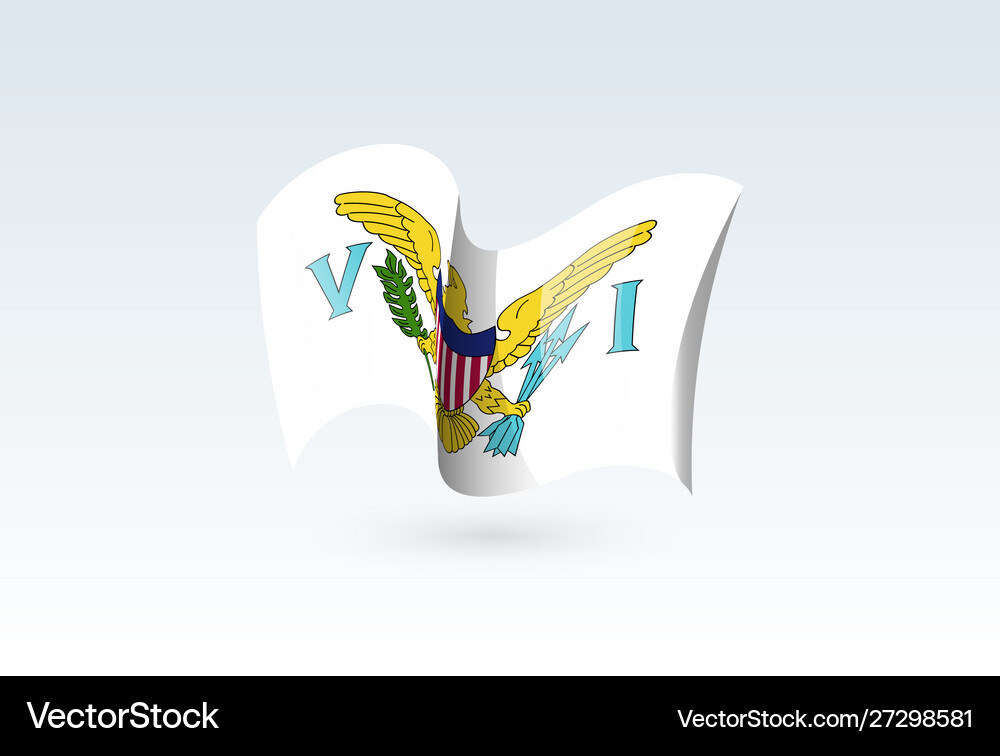 Waving flag icon national symbol fluttered Vector Image