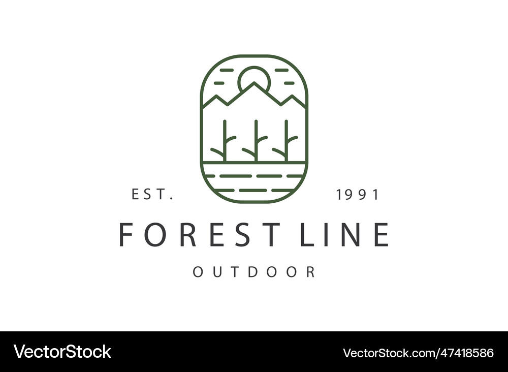 Forest Royalty Free Vector Image - VectorStock