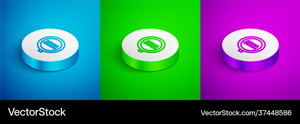Isometric line pedestrian crosswalk icon isolated Vector Image