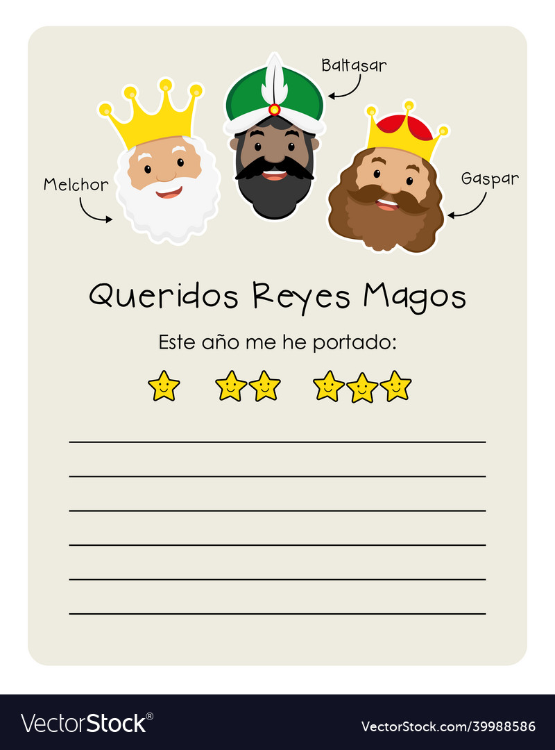 Letter to the three wise men from the east Vector Image