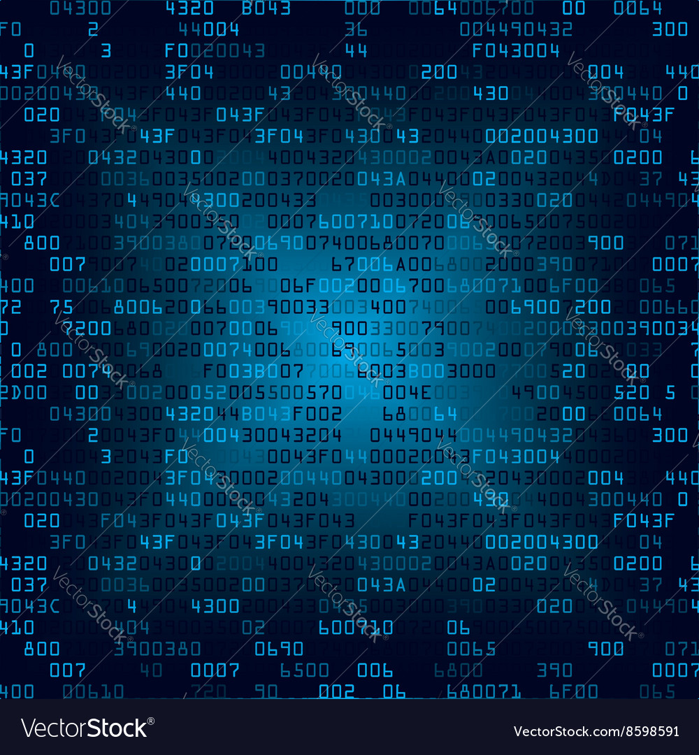 Blue security background with HEX-code Royalty Free Vector