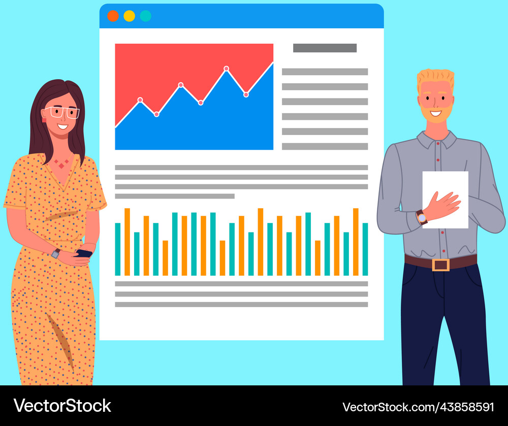 Business people communicating in office discuss Vector Image