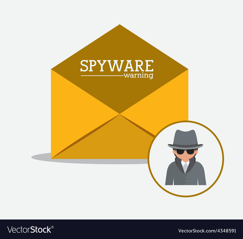 Computer worm design Royalty Free Vector Image