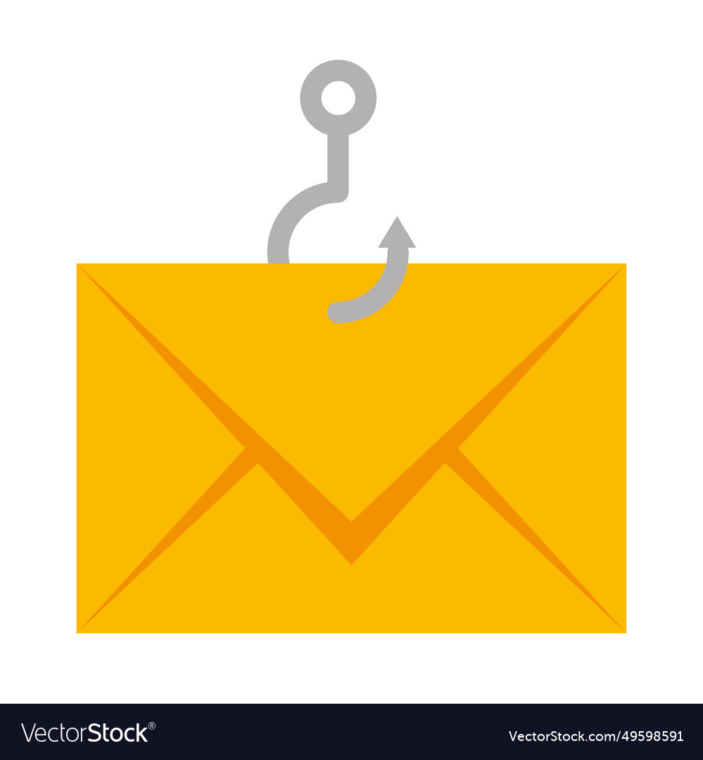 Envelope with hook Royalty Free Vector Image - VectorStock