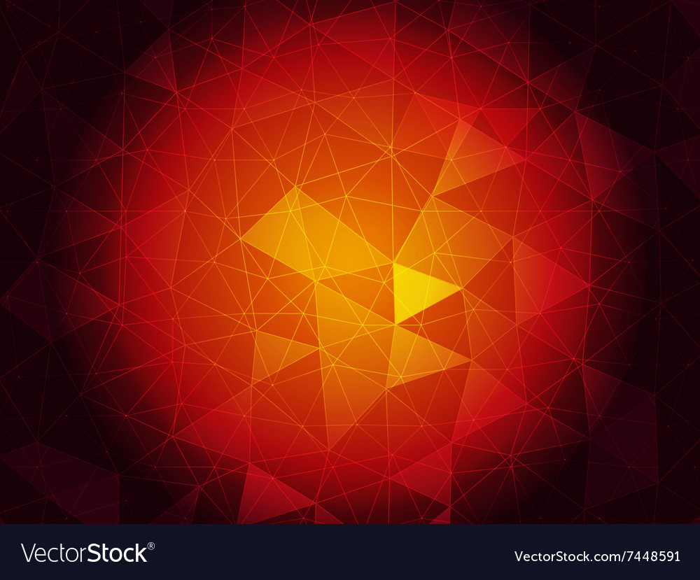 Ruby triangulated background Royalty Free Vector Image