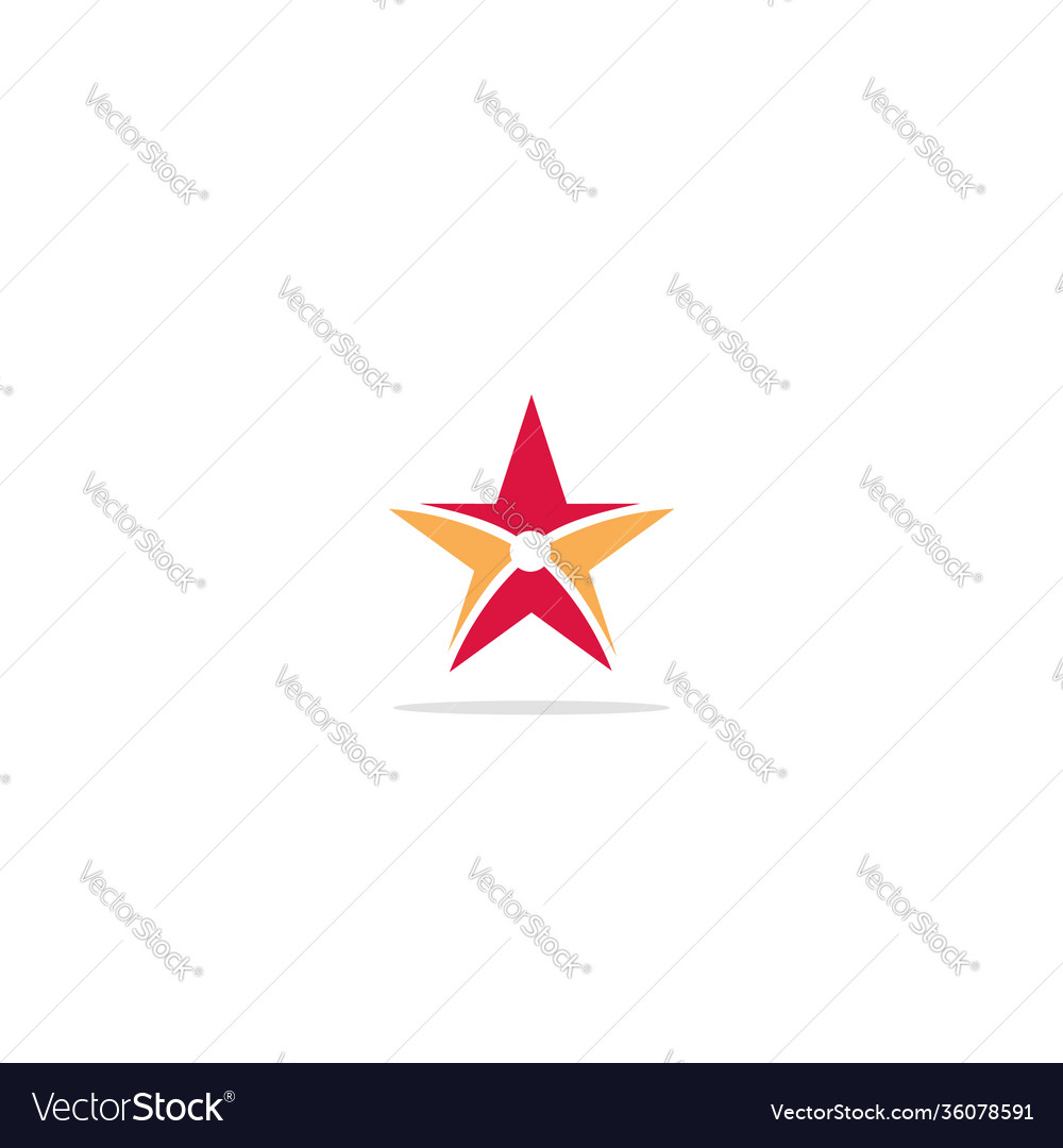 Star shape logo Royalty Free Vector Image - VectorStock