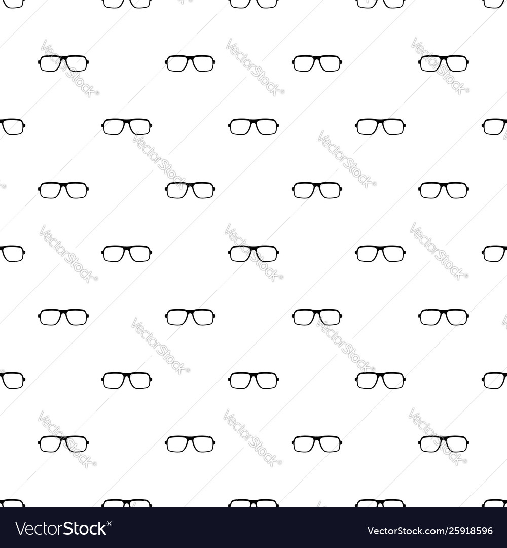 Accessory eyeglasses pattern seamless Royalty Free Vector