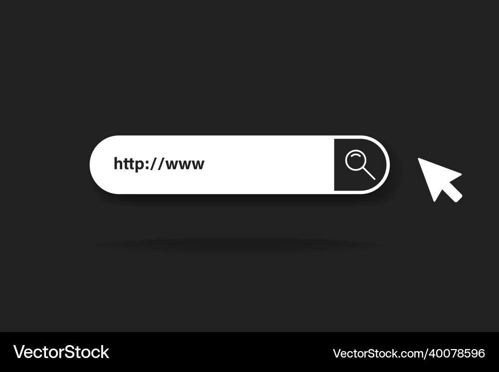 Address and navigation bar icon business concept Vector Image