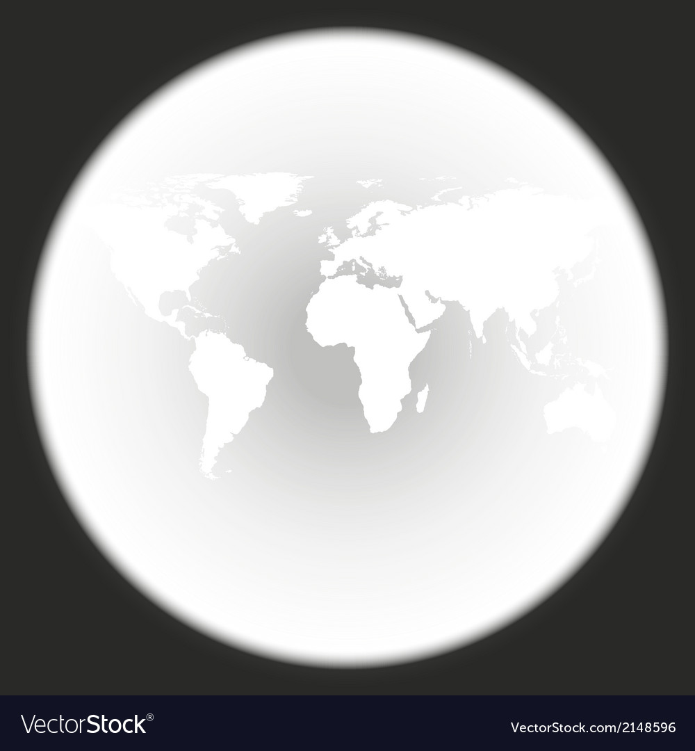 Black world map Royalty Free Vector Image - VectorStock