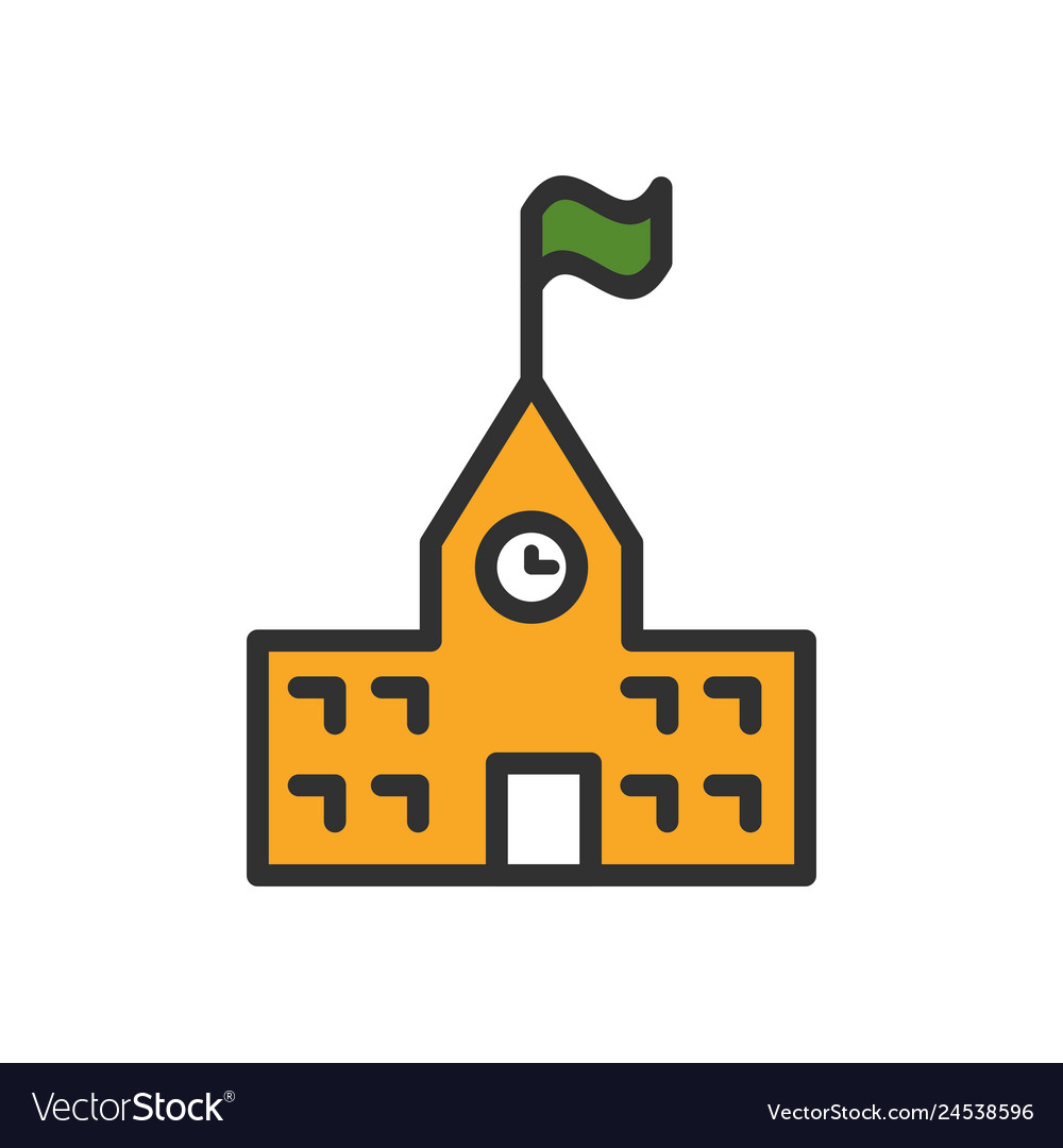 School icon Royalty Free Vector Image - VectorStock
