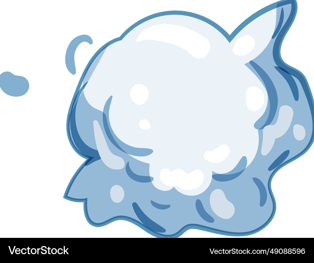 Season snowball cartoon Royalty Free Vector Image