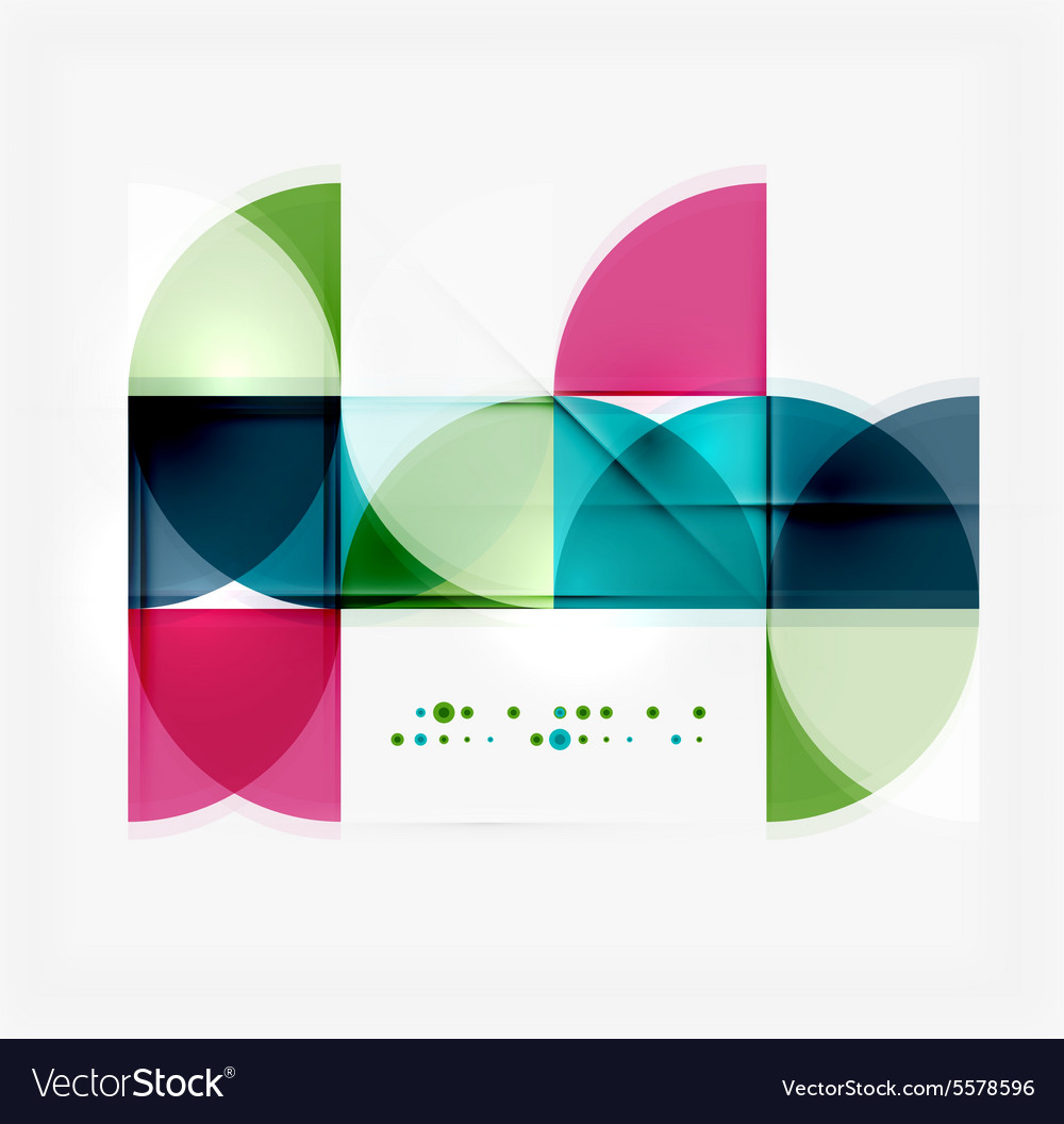 Semicircle triangle pattern Royalty Free Vector Image