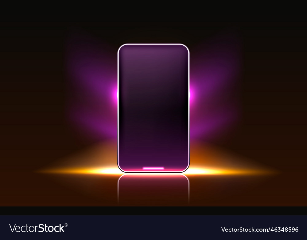 Smartphone mobile screen technology Royalty Free Vector