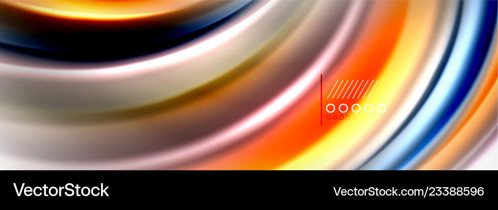 Smooth liquid blur wave background color flow Vector Image