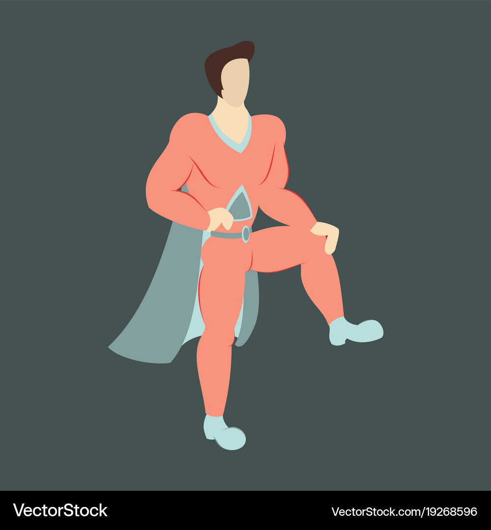 Superhero cartoon icon with superman Royalty Free Vector
