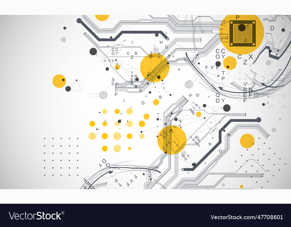 Abstract technology half - sphere background Vector Image